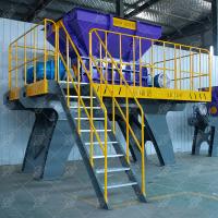 China Garbage Pre Shredder Machine Solid Waste Recycling Shredding Machine Metal Crushing Double Shaft Shredder for sale