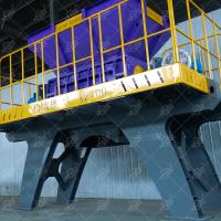 China 2-3 Ton Rubber Tire Shredder Machine with 55 kW Power for Waste Tire Recycling for sale