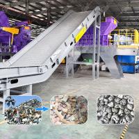 China Scrap Metal Briquette Shredder 5-20 TPH Dual Spindle Metal Recycling Shredder for sale