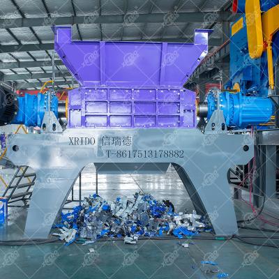 China Xrido Iron Barrel Shredder Scrap Metal Pre Crusher 600mm to 1200mm for Recycling Plant for sale