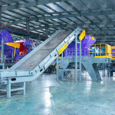 China Xrido 75kW Automatic Waste Shredder 300-22000 kg/h for Sofa Mattress Furniture Recycling for sale