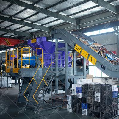 China Xrido Automatic Glass Crusher Waste Shredder Machine 1-10cm Output for sale