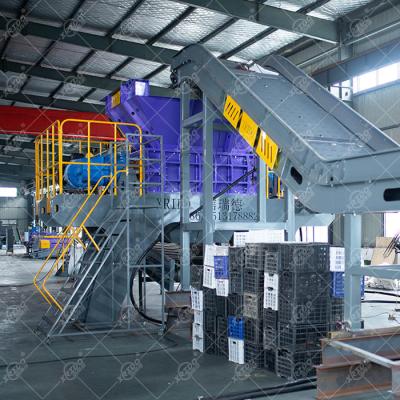 China Automatic Copper Aluminum Radiator Shredder 55kW Recycling Machine for sale