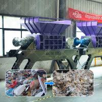 China Industrial Double Shaft Shredder 2000x1490mm Feed for Car Bumpers Metal Plastic Waste for sale