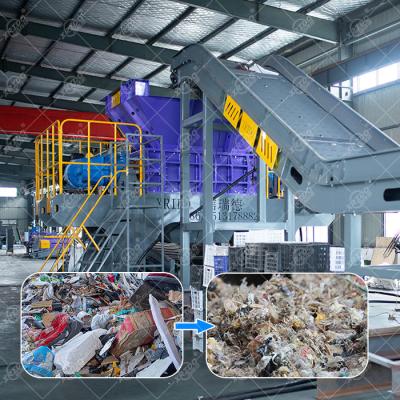 China Xrido Double Shaft Waste Shredder for Metal Recycling 1-10cm Output 11-110kW for sale
