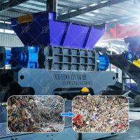 China Xrido 75KW Double Shaft Scrap Metal Shredder 2500kg 300-22000kg Capacity for sale