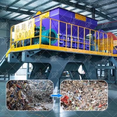 China Xrido 75KW Double Shaft Shredder 300-22000Kg/H Plastic Metal Recycling Machine for sale