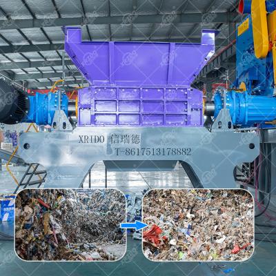 China Xrido 55KW Twin Shaft Scrap Metal Shredder for Aluminum Alloy Recycling 300-1000 kg/h for sale