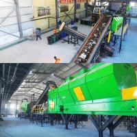 China 50T/D Automatic Waste Sorting System with Drum Screen - 50 Tons Daily Capacity, 90KW Power, PLC Control for sale