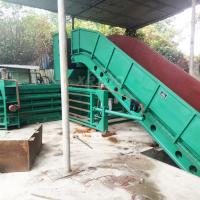 China Hydraulic Baler Machine for PET HDPE Plastic Recycling - 160T Pressure, 8-12T/H Capacity, PLC Control System for sale