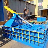 China Hydraulic Metal Baler for Aluminum Scrap Recycling 600x600mm Bales 90KW Motor for sale