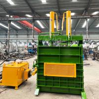 China Automatic Hydraulic Cardboard Baler Machine 100-180 BPH for sale