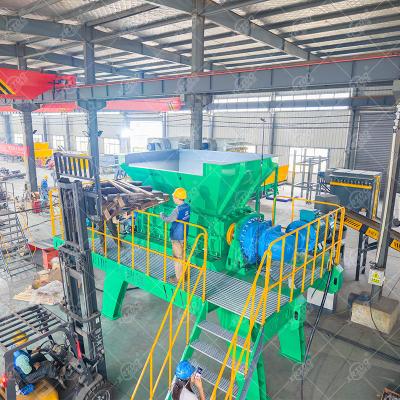 China Automatic Metal Shredder Machine 2000kg/h for Scrap Metal Recycling Plant for sale