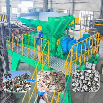 China Industrial Metal Shredding Machine 2000mm Crushing Cavity 90kW Dual Motor Scrap Recycling Plant for sale