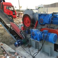 China Large Wood Board MDF Crusher 160x400mm Feed 132kw 2990kg Wood Waste Shredder Machine for sale