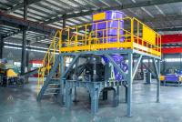 China Tire Steel Wire Crusher 5-8TPD Tungsten Steel Blade Secondary Vertical Shaft Pulverizer Multi-stage Magnetic Separation for sale