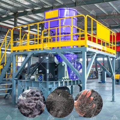 China Tire Steel Wire Crusher 55KW 5000KG High Efficiency Separation Machine for Residual Impurities Under 0.5 Percent for sale