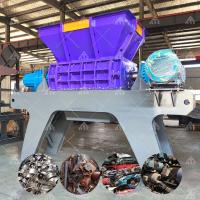 China Double Shaft Metal Shredder 200-2200mm Input 1-10cm Output for Car Shell Scrap for sale