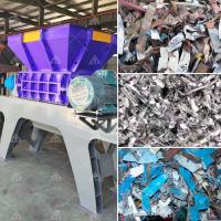 China Double Shaft Metal Shredder 200-2200mm Input 1-10cm Output for Car Shell Scrap for sale