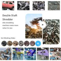 China Double Shaft Metal Shredder 200-2200mm Input 1-10cm Output for Car Shell Scrap for sale