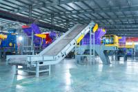 China Double Shaft Scrap Metal Shredder 1500x850mm Shredder Room 55x2 kW Motor 1-10 cm Output for sale