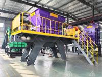 China Double Shaft Metal Shredder 600x480 mm Shredder Room 200 mm Blades 1-10 cm Output for sale