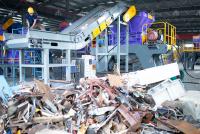 China 75 kW 13600 kg Double Shaft Metal Shredder for Industrial Recycling for sale