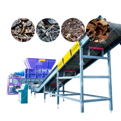 China Double Shaft Metal Shredder 200-2200mm Input Size 1-10cm Output 1800x1206mm Chamber for sale