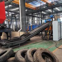 China Industrial Tire Shredder Machine 5000kg/h Capacity with SKD11 Blades for Waste Tire Recycling for sale