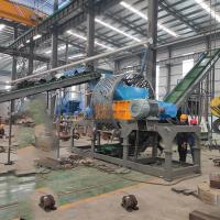 China Heavy Duty Waste Tire Shredder 2200kg 22kw for Tire Recycling CE Certified for sale