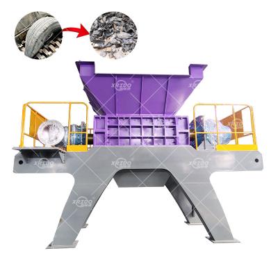 China Heavy Duty Tire Shredder Machine 300-22000 kg/h Capacity 1-10 cm Output for Waste Recycling for sale