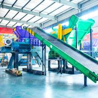 China Double Shaft Waste Tire Shredder Machine 55 Kw 300-22000 Kg per Hour Capacity for sale