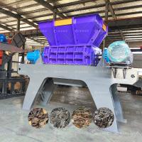 China Double Shaft Metal Shredder Machine 90 kW 20100 kg for Scrap Car Aluminum Iron Steel for sale
