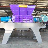 China Low Noise Automatic Double Shaft Shredder 9CrSi Blades 200-600mm for Scrap Metal Recycling for sale
