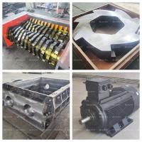 China Low Noise Automatic Double Shaft Shredder 9CrSi Blades 200-600mm for Scrap Metal Recycling for sale