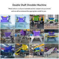 China Low Noise Automatic Double Shaft Shredder 9CrSi Blades 200-600mm for Scrap Metal Recycling for sale