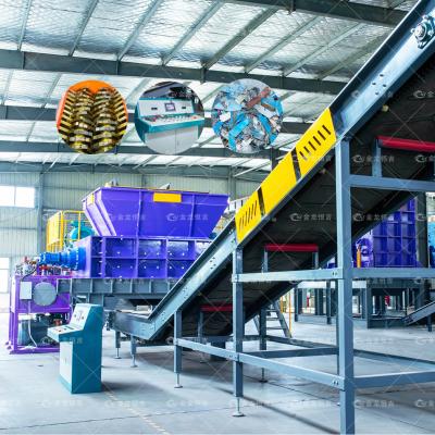China Double Shaft Metal Shredder 180 kW 20100 kg with Custom Blades for Scrap Metal Recycling for sale