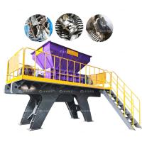 China 90 kW 20100 kg Double Shaft Metal Shredder with 600 mm Blades for Scrap Recycling for sale