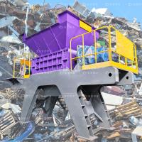 China Industrial Double Shaft Metal Shredder 55 kW 5000 kg 9CrSi D2 SKD-11 Blades for sale