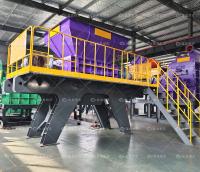 China Industrial Double Shaft Metal Shredder 55 kW 5000 kg 9CrSi D2 SKD-11 Blades for sale