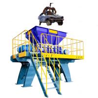 China High Capacity Double Shaft Shredder 200-600mm Blades for Scrap Metal Car Shell Recycling for sale