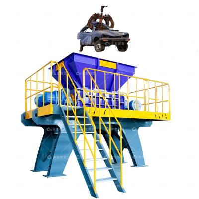 China High Capacity Double Shaft Shredder 200-600mm Blades for Scrap Metal Car Shell Recycling for sale