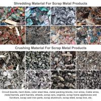 China High Capacity Double Shaft Shredder 200-600mm Blades for Scrap Metal Car Shell Recycling for sale
