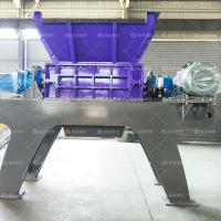 China 90 kW 20100 kg Double Shaft Shredder for Scrap Metal Recycling Heavy Duty Industrial Shredder for sale