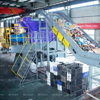 China Double Shaft Metal Shredder 2000mm Feed Inlet 90kw for Aluminum Cans Iron Steel Scrap for sale
