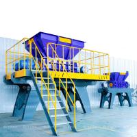 China 1600 Model Two Shaft Metal Shredder 55kw for Scrap Appliances Car Engine and Steel Recycling for sale