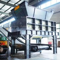 China 90 kW 20100 kg Automatic Double Shaft Shredder for Scrap Metal Crusher Industrial Recycling for sale
