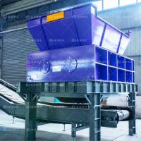 China Industrial Double Shaft Metal Shredder 2000x1490mm Feed 90kW Heavy Duty Scrap Crusher for sale