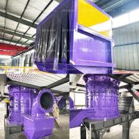 China Automatic Tire Wire Crusher 5-8TPD with ≥98% Recovery Rate Fully Enclosed Steel Wire Shredder for sale