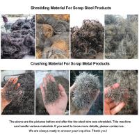China Automatic Tire Wire Crusher 5-8TPD with ≥98% Recovery Rate Fully Enclosed Steel Wire Shredder for sale
